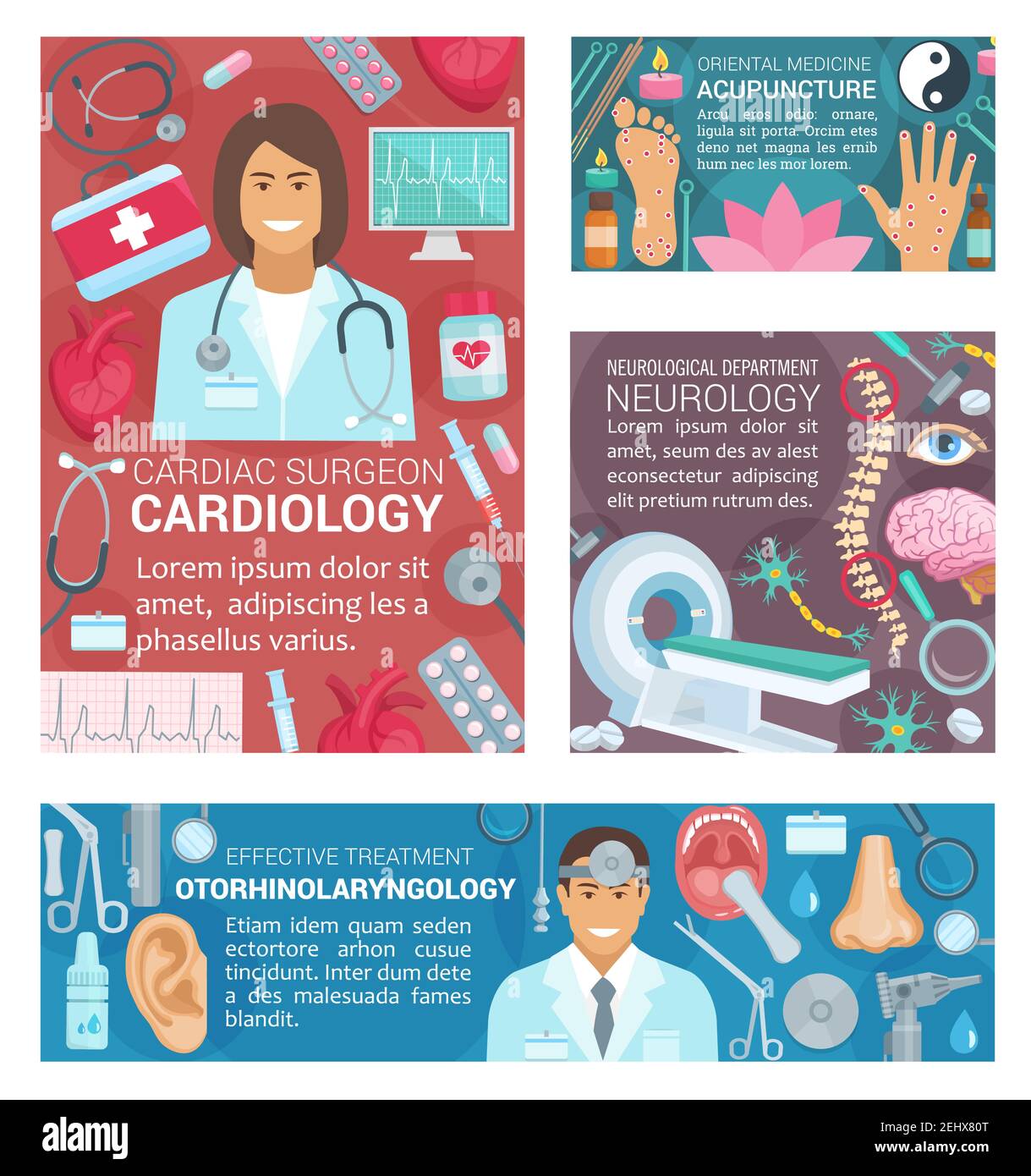 Cardiologist cardiogram examination Stock Vector Images - Alamy