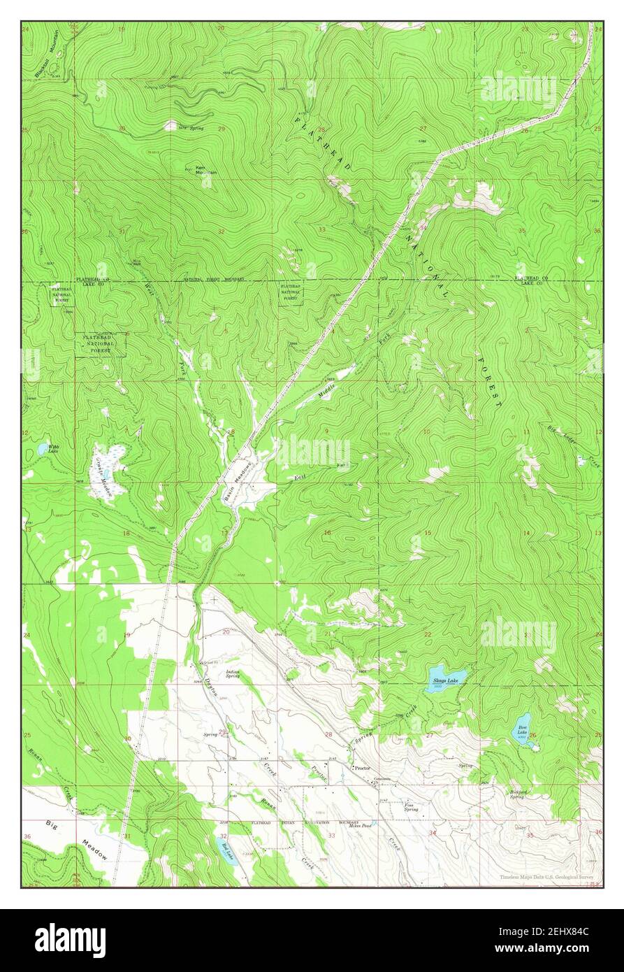 Proctor, Montana, map 1964, 1:24000, United States of America by ...