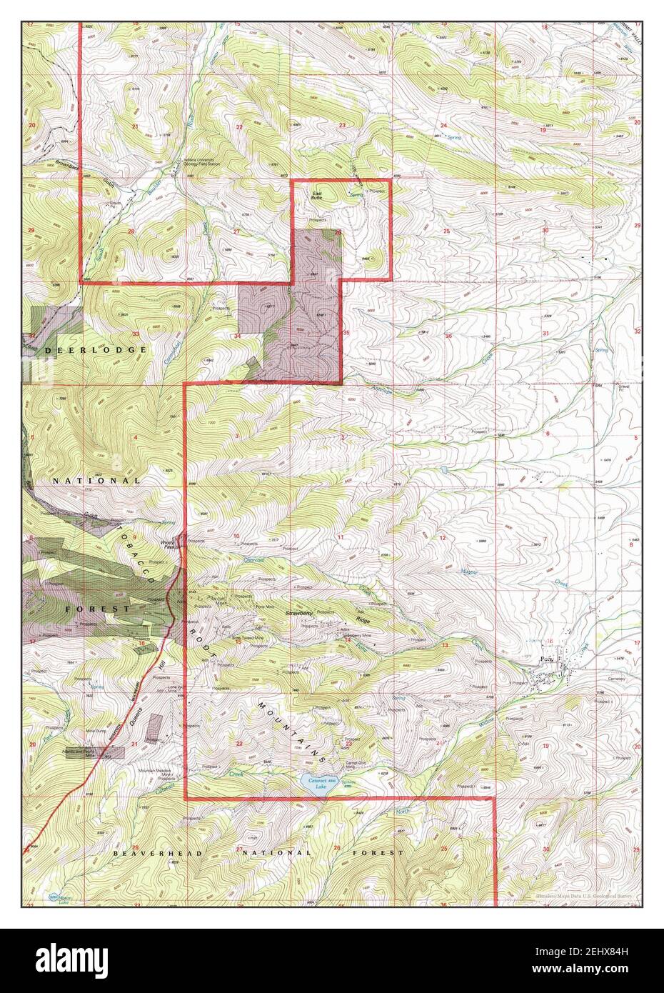 Pony, Montana, map 1996, 1:24000, United States of America by Timeless ...