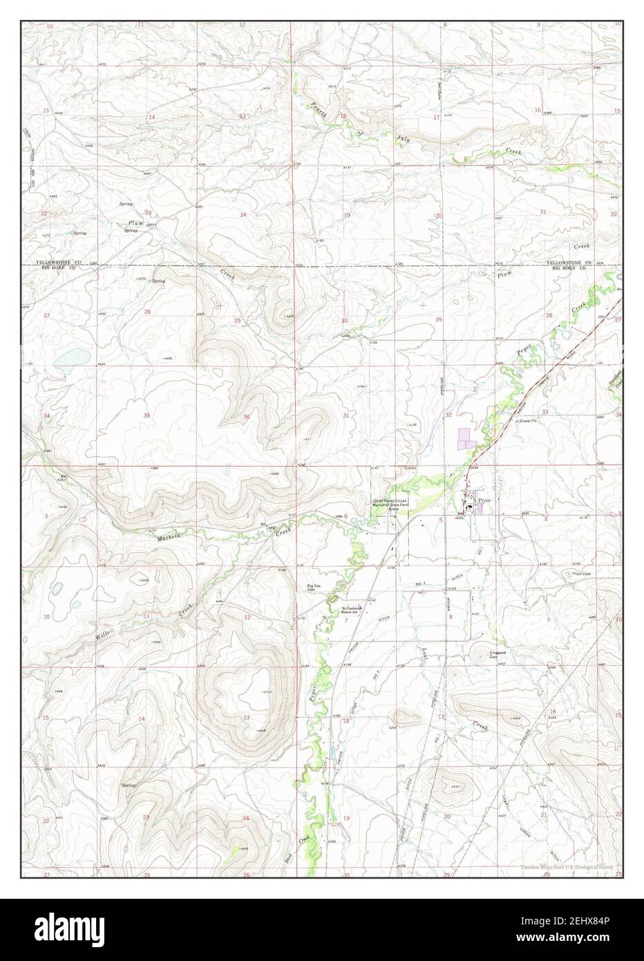 Map of pryor hi-res stock photography and images - Alamy