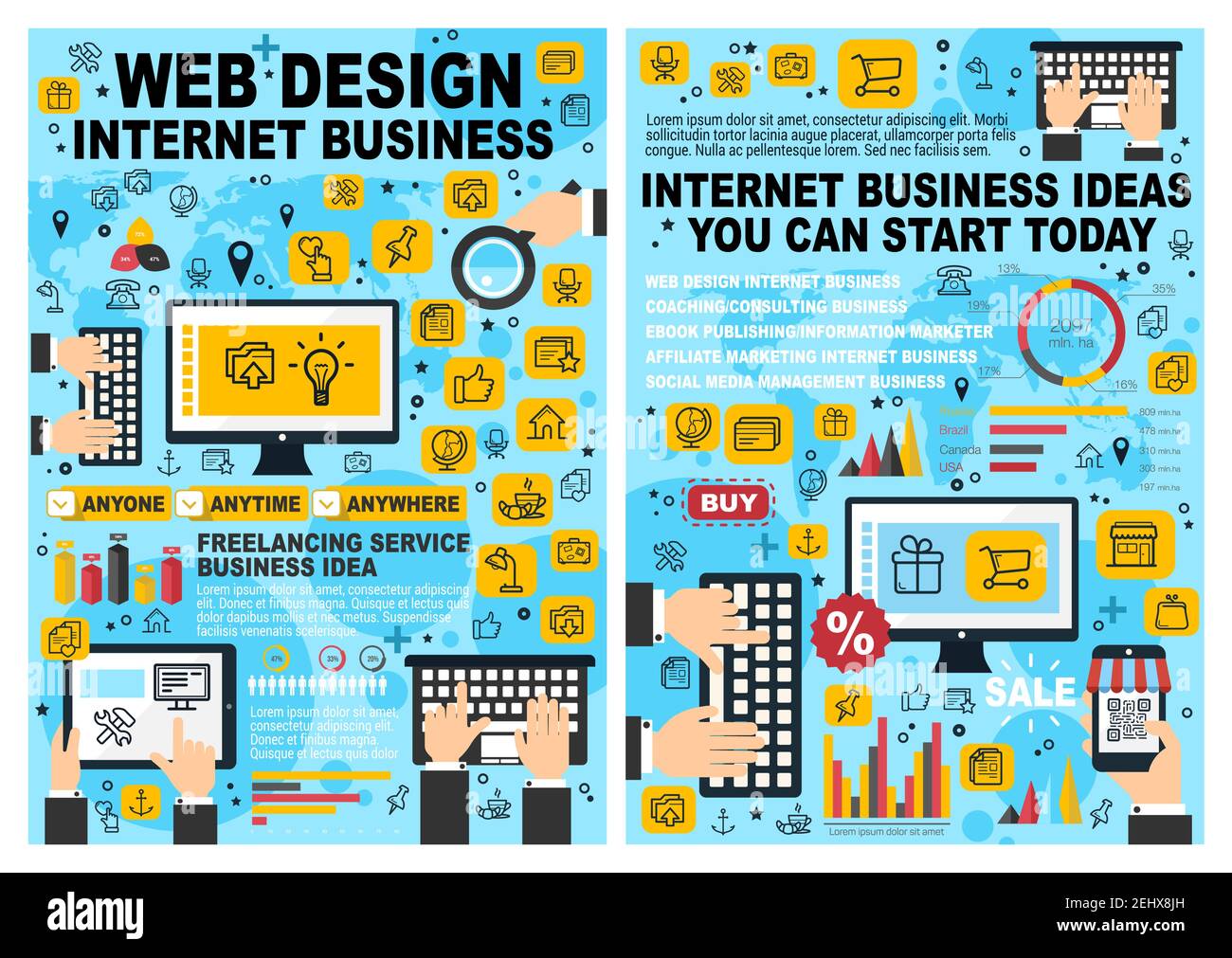 Digital posters Stock Vector Images - Alamy