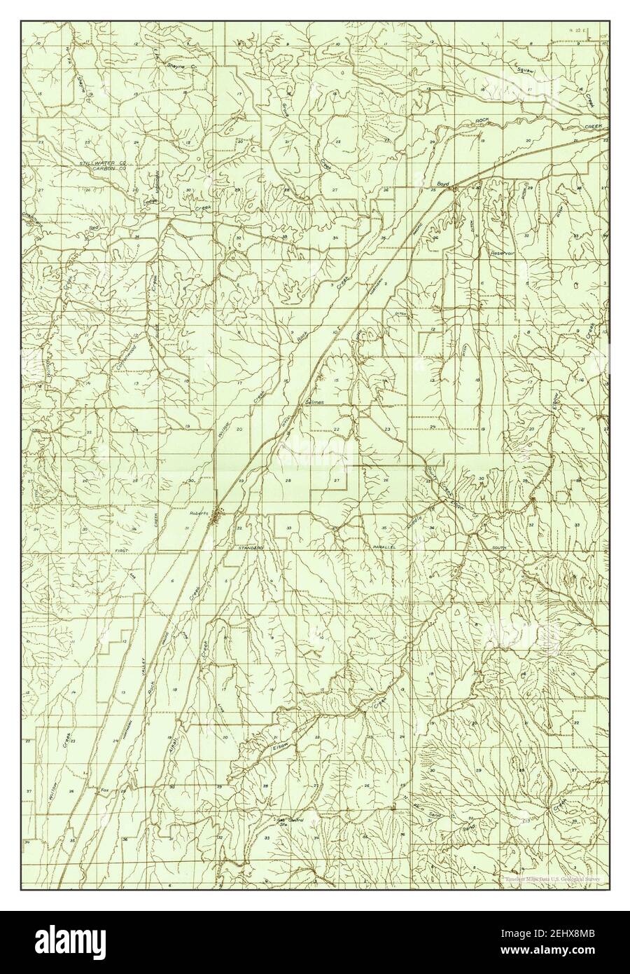 Map of red lodge hi-res stock photography and images - Alamy
