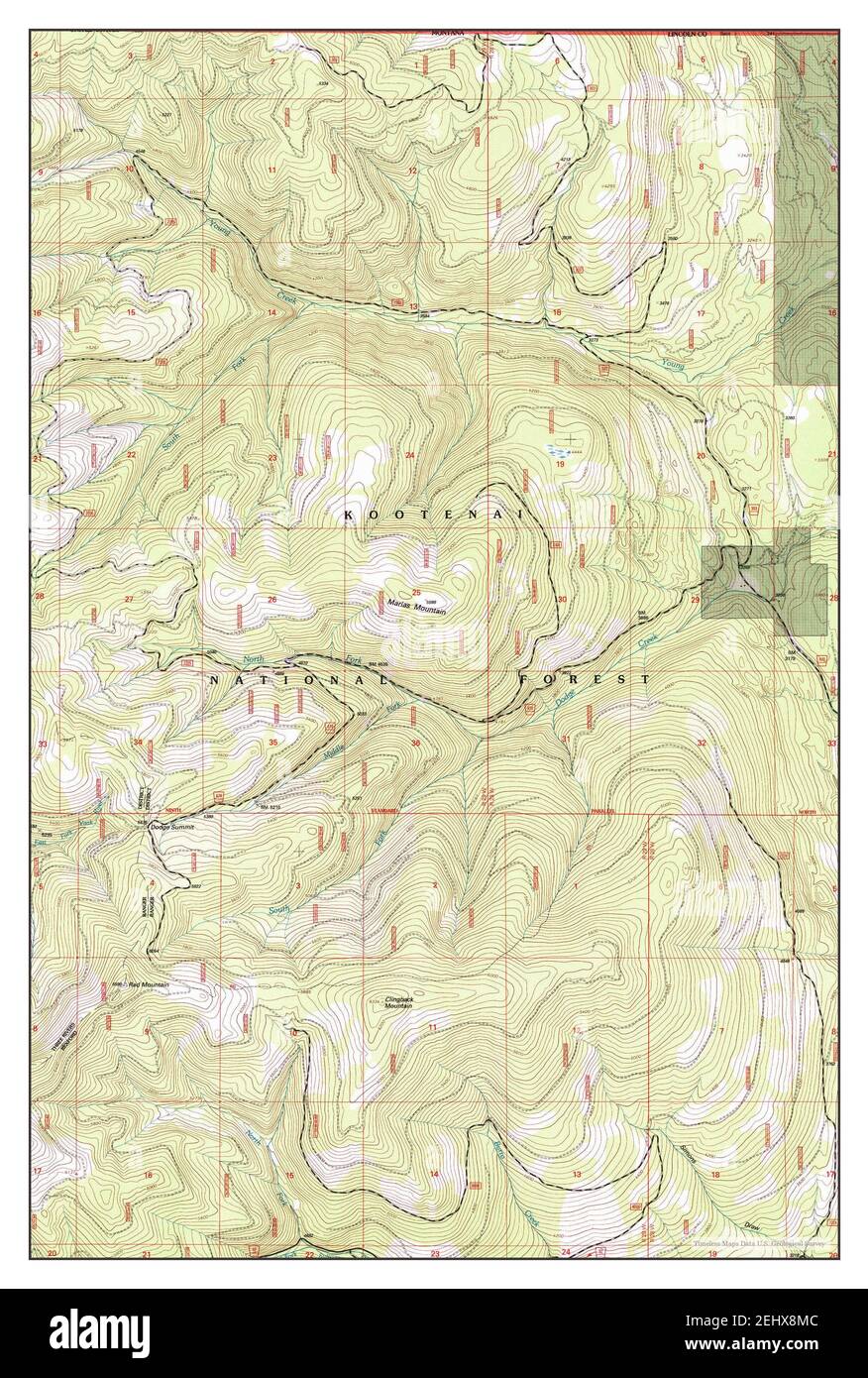 Red Mountain, Montana, map 1997, 1:24000, United States of America by ...