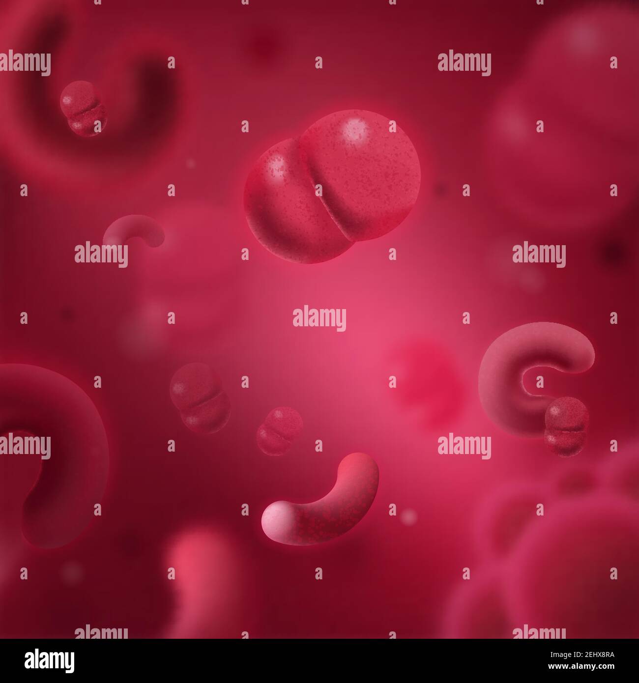 Viruses, bacteria and fungus microbiology science microscopic cells ...