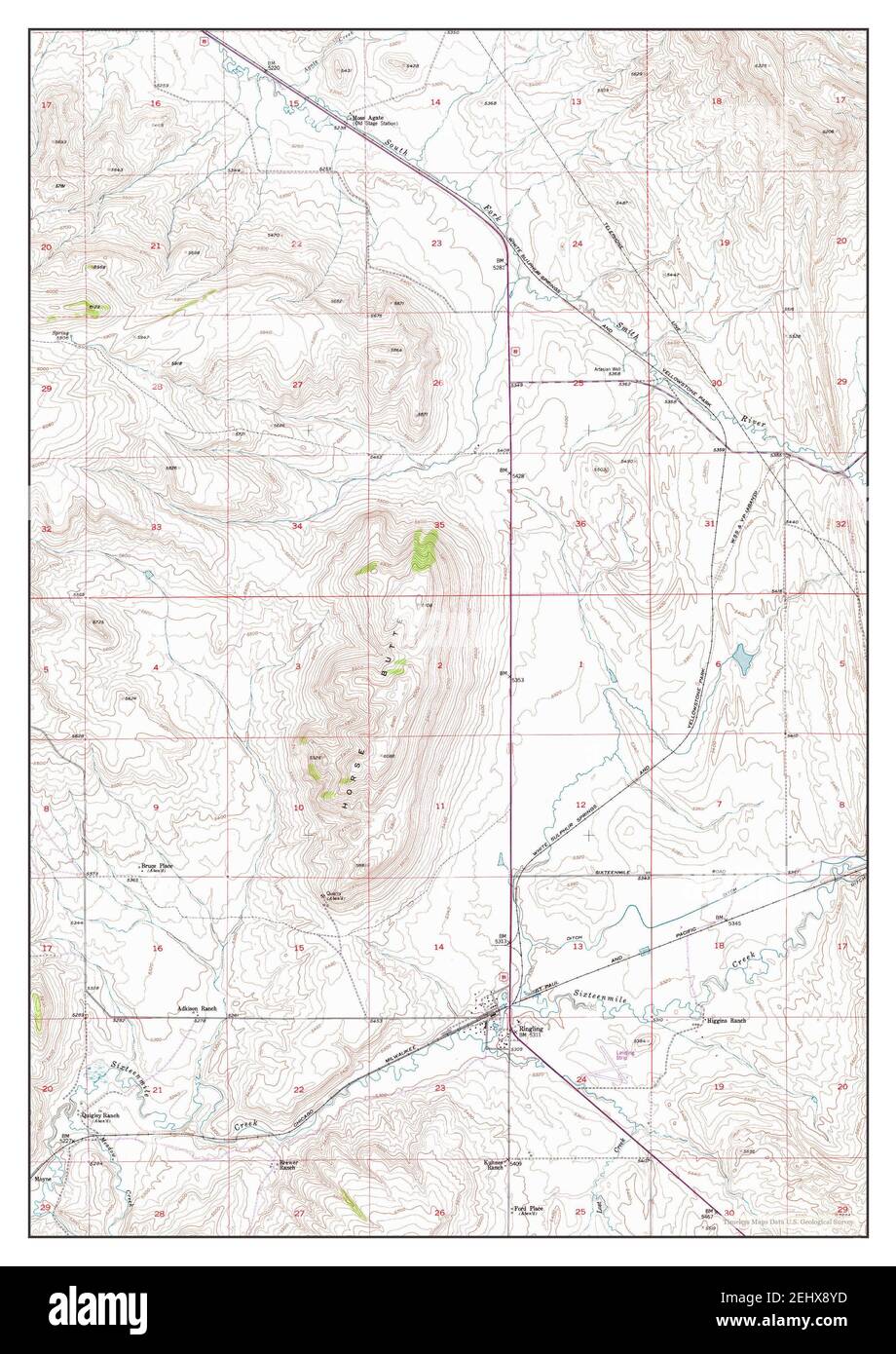 Ringling, Montana, map 1951, 1:24000, United States of America by ...