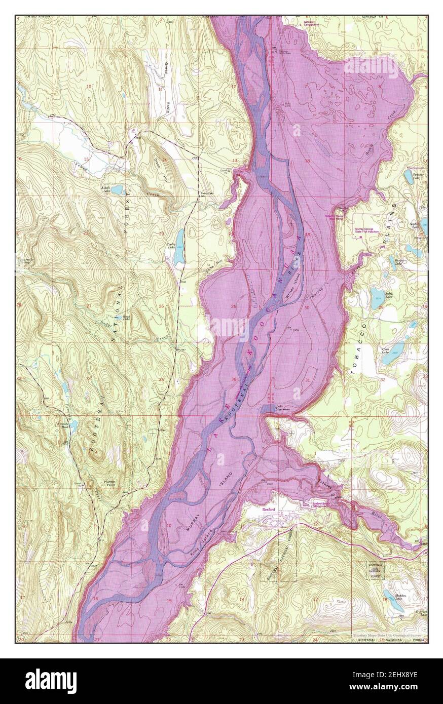Map of rexford hi-res stock photography and images - Alamy