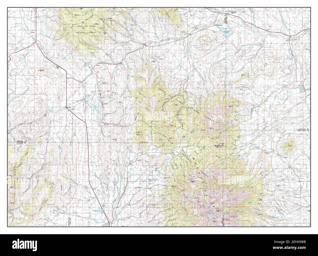 Ringling montana map hi-res stock photography and images - Alamy