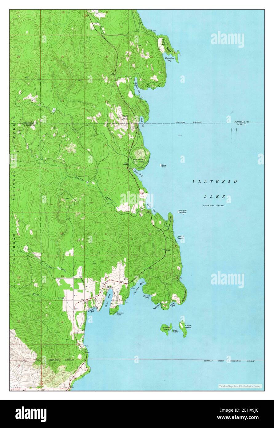 Rollins, Montana, map 1964, 1:24000, United States of America by ...