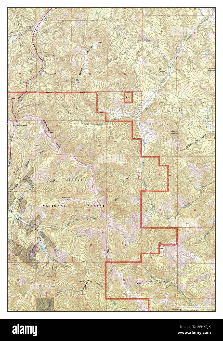 Rogers Pass, Montana, map 2001, 1:24000, United States of America by ...