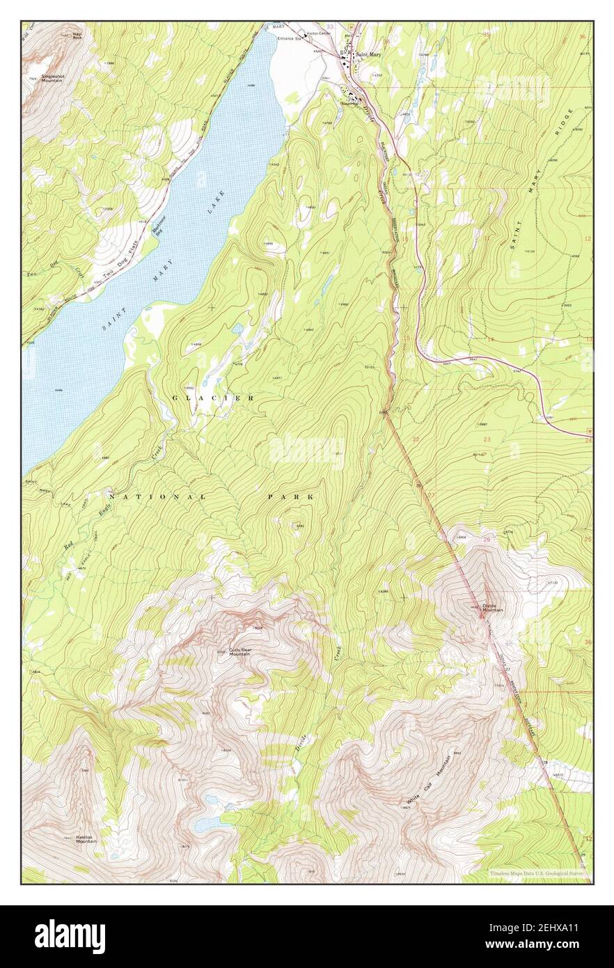 Saint Mary, Montana, map 1968, 1:24000, United States of America by ...