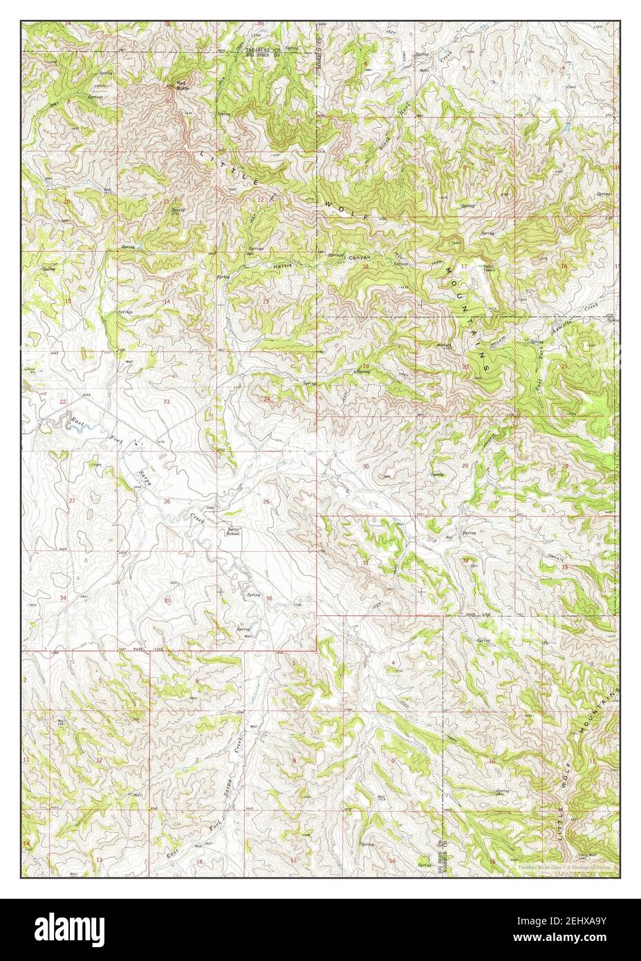 Sarpy School, Montana, map 1971, 1:24000, United States of America by ...
