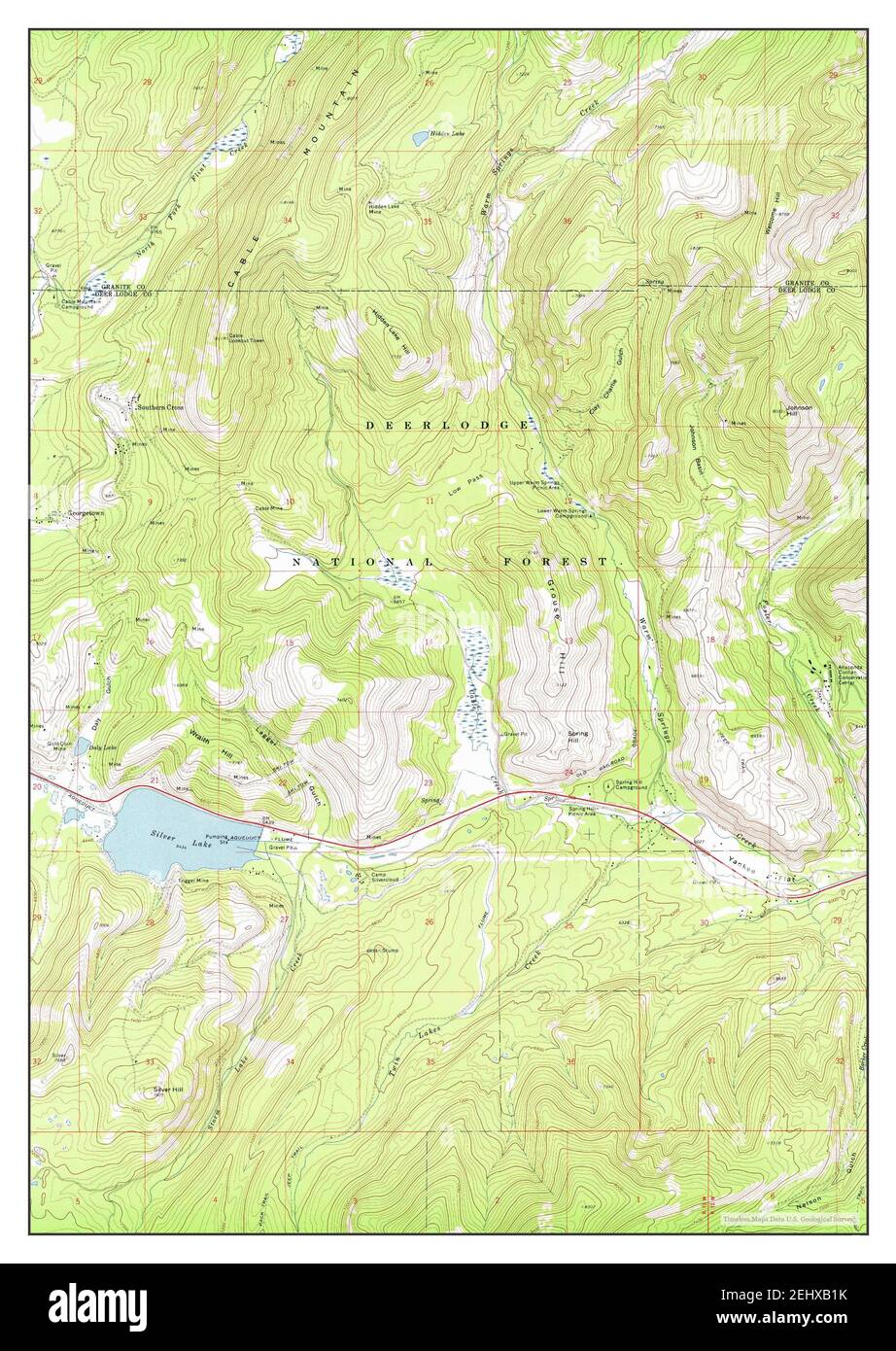 Silver Lake, Montana, map 1971, 1:24000, United States of America by ...
