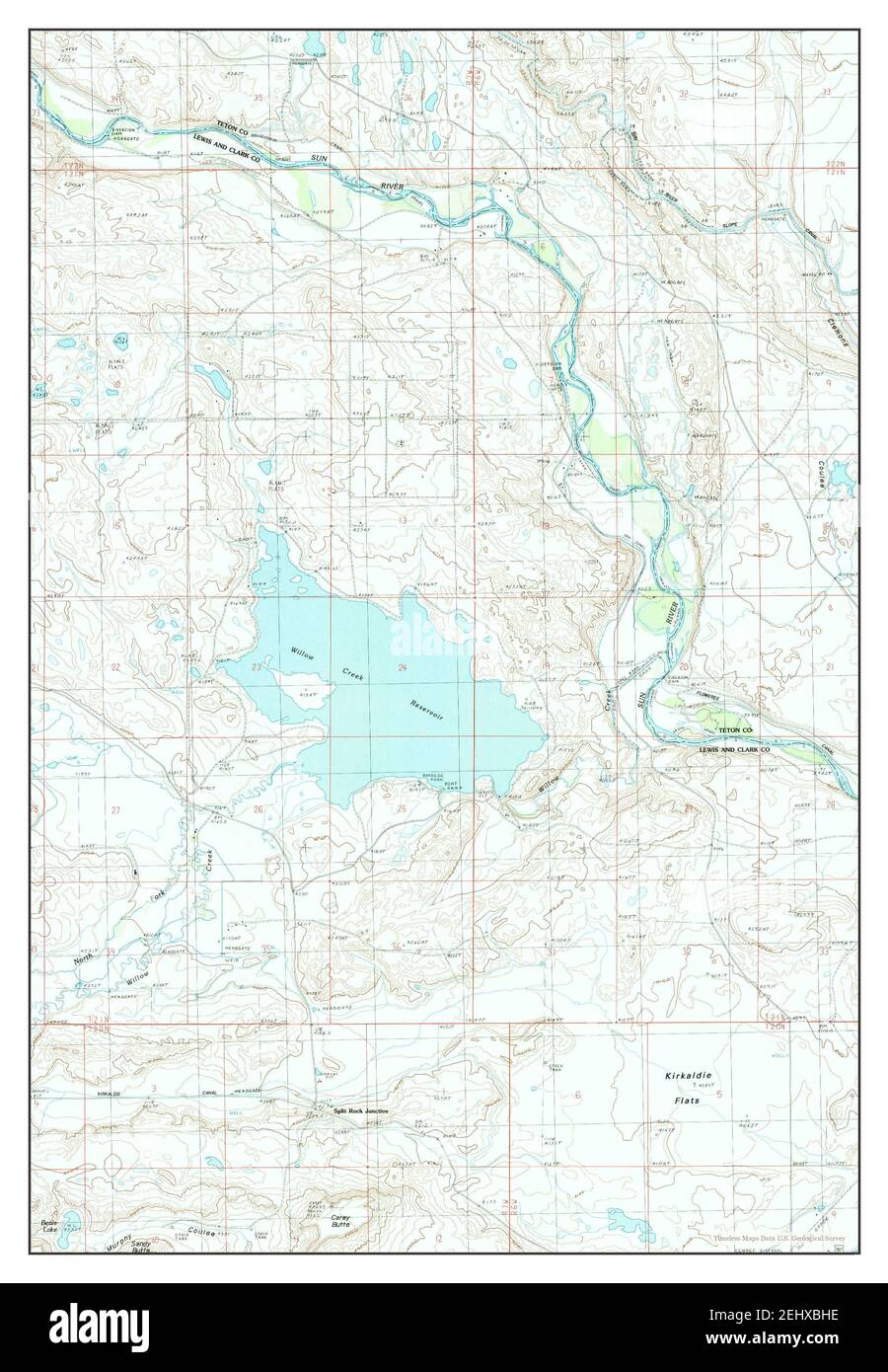 Split Rock Junction, Montana, map 1986, 1:24000, United States of ...