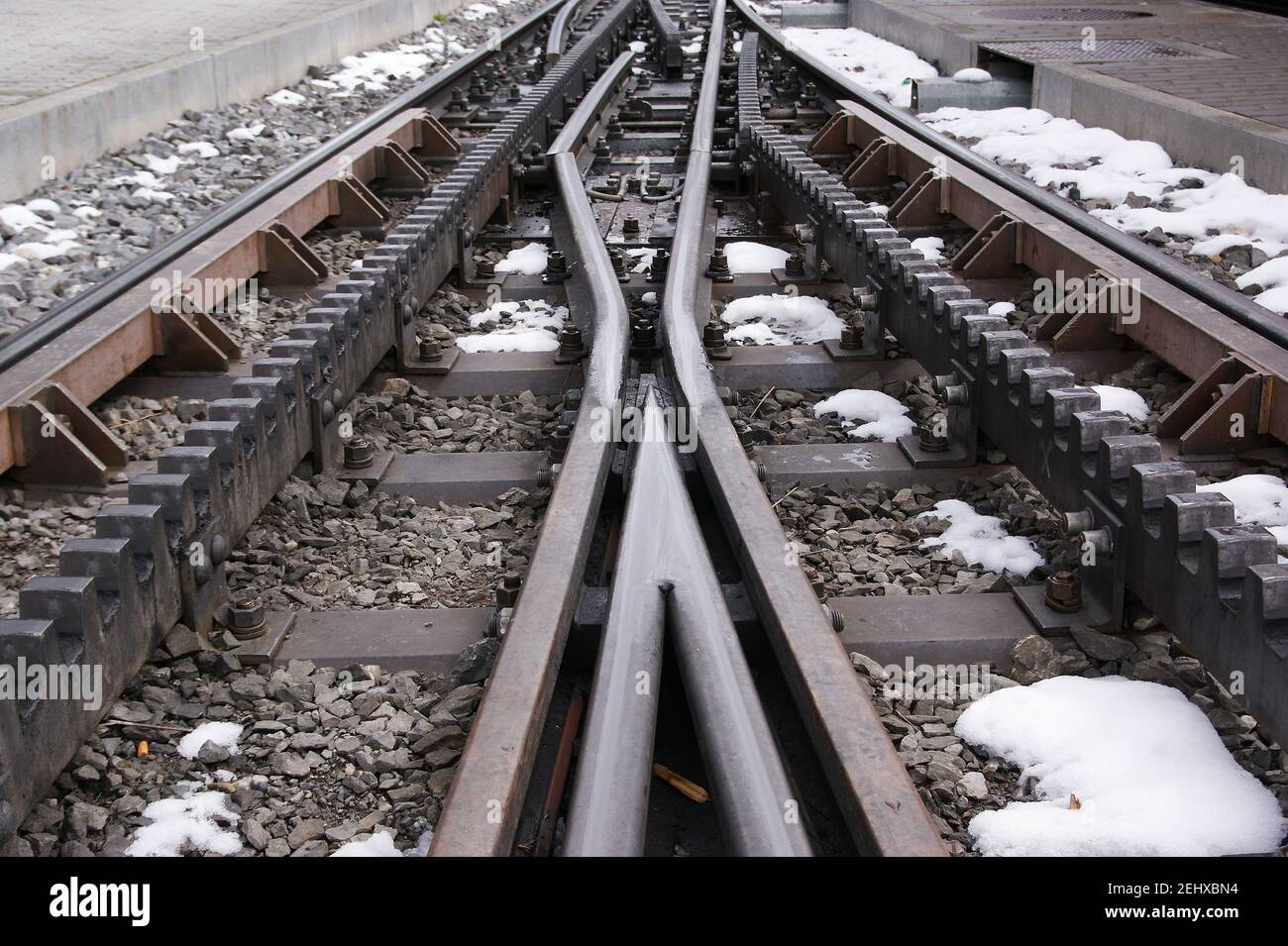 A cog railway, pens and rails railway, rack-and-pinion railway or rack ...