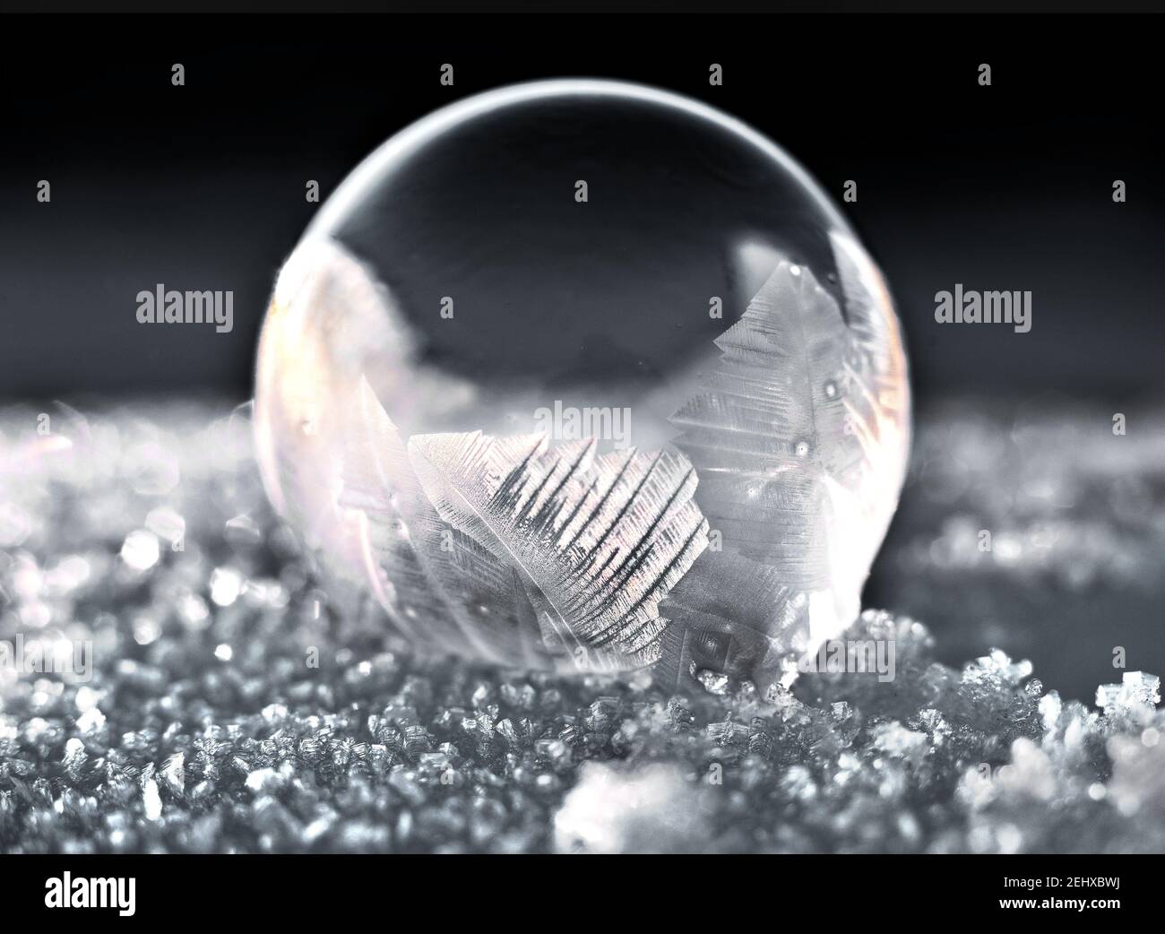 Frozen bubble on the snow hi-res stock photography and images - Alamy