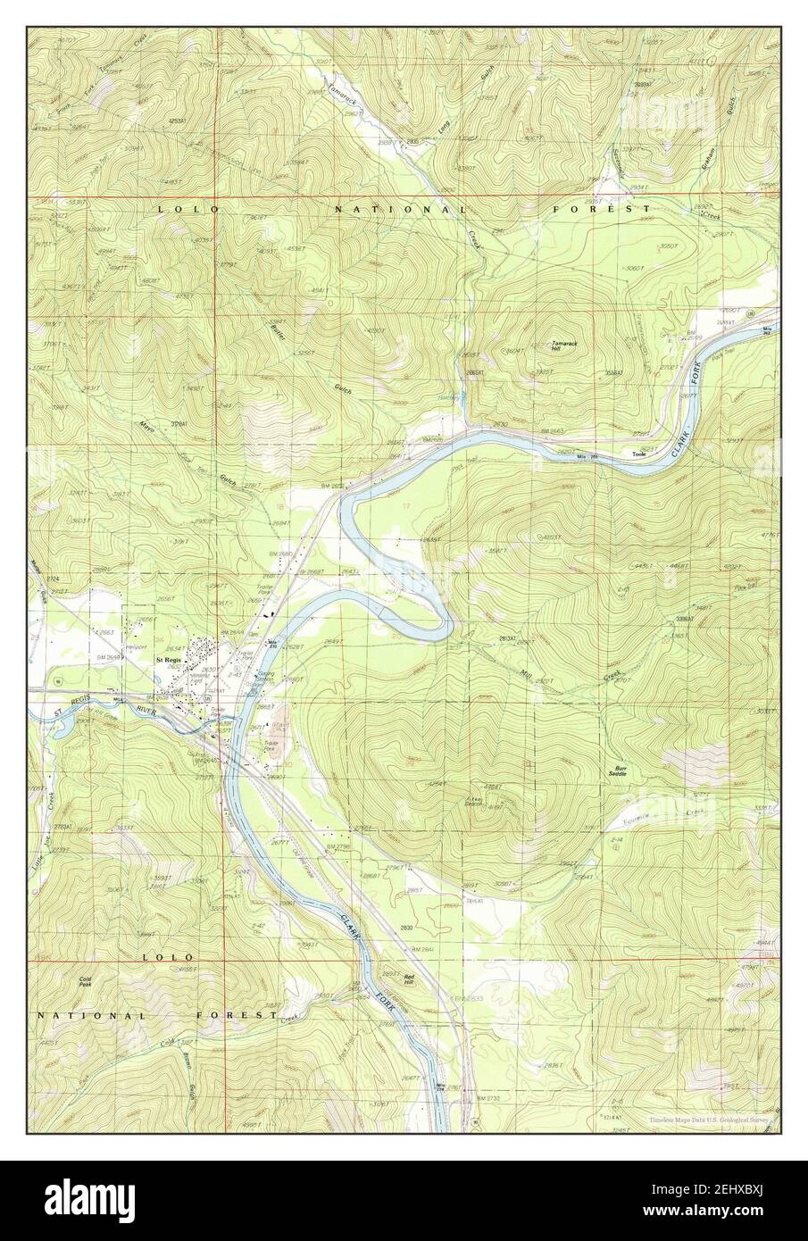 St Regis, Montana, map 1988, 1:24000, United States of America by ...