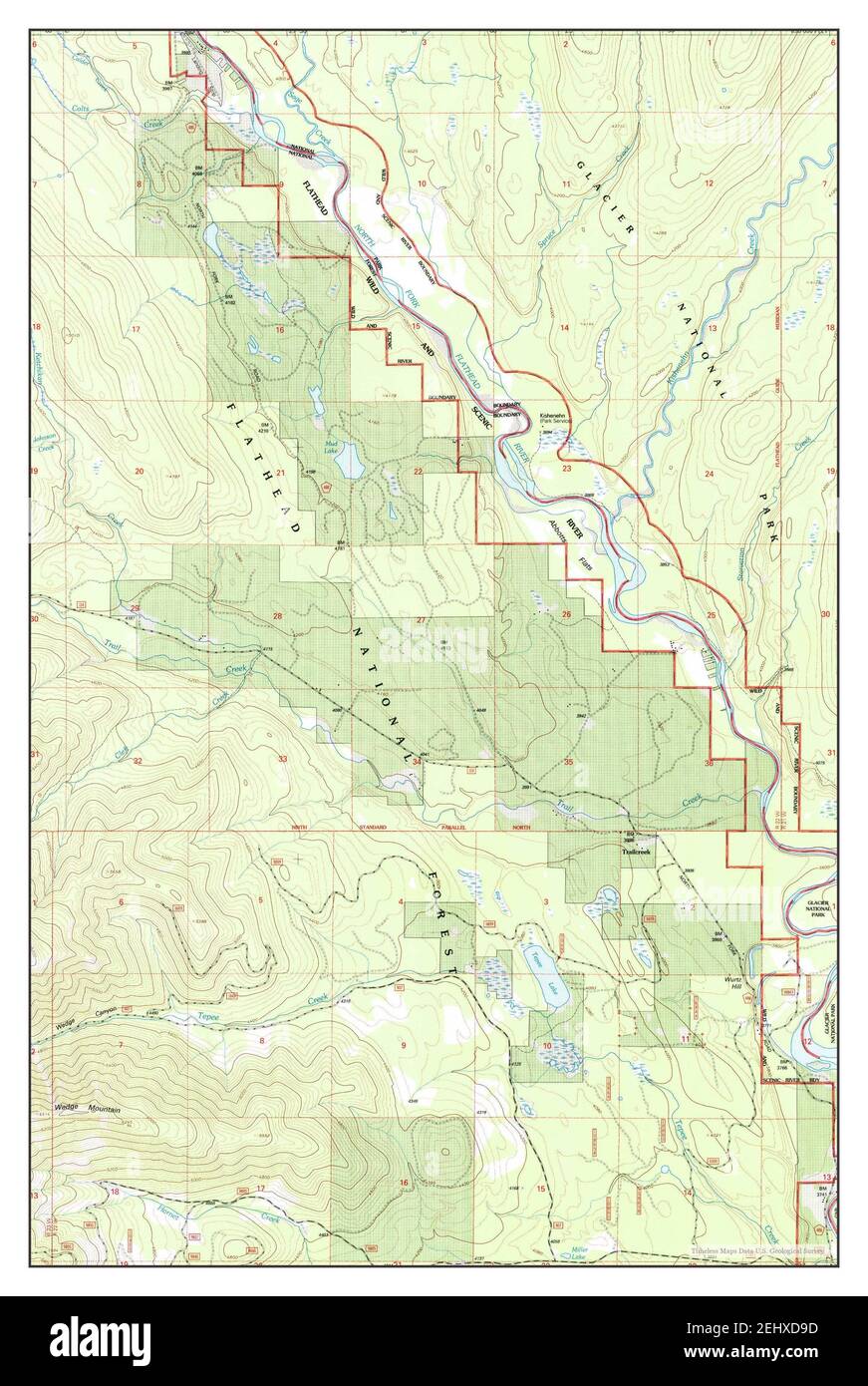 Trailcreek, Montana, map 1994, 1:24000, United States of America by ...