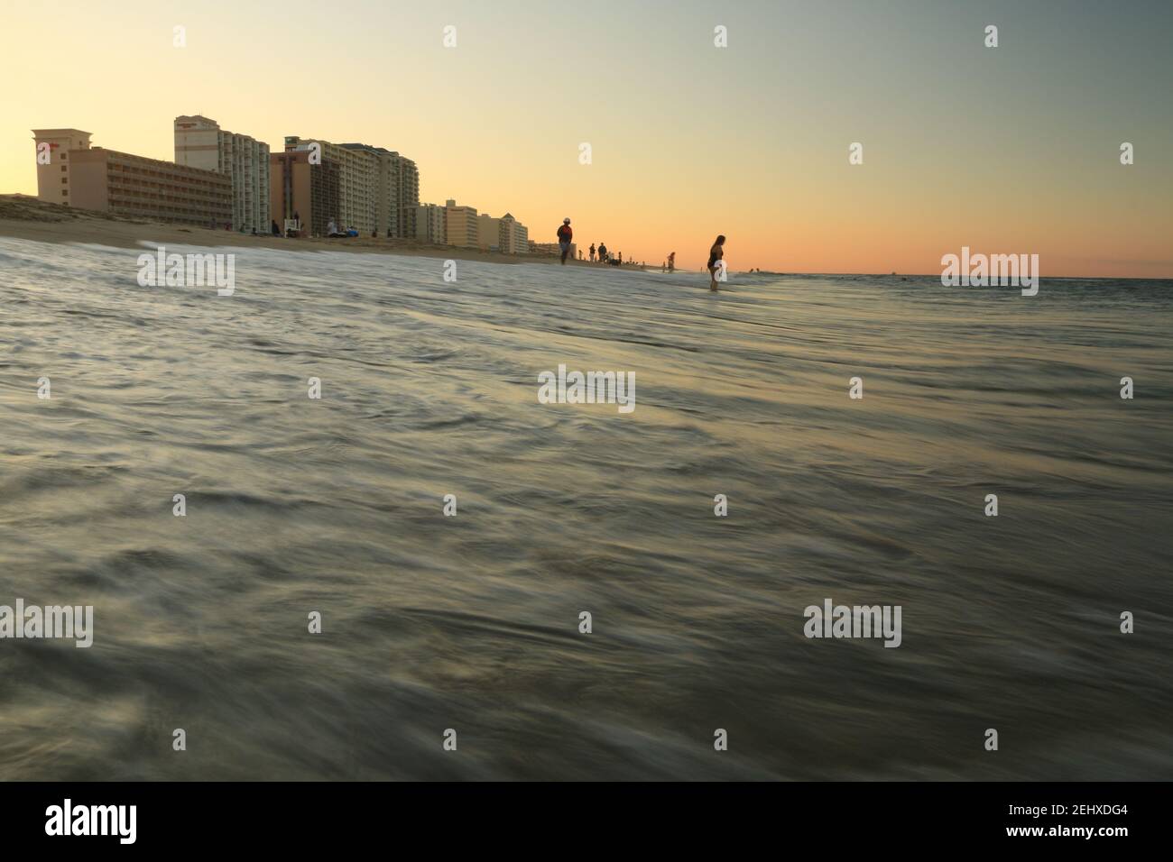 dramatic seascape image of Virginia Beach in summer Stock Photo - Alamy