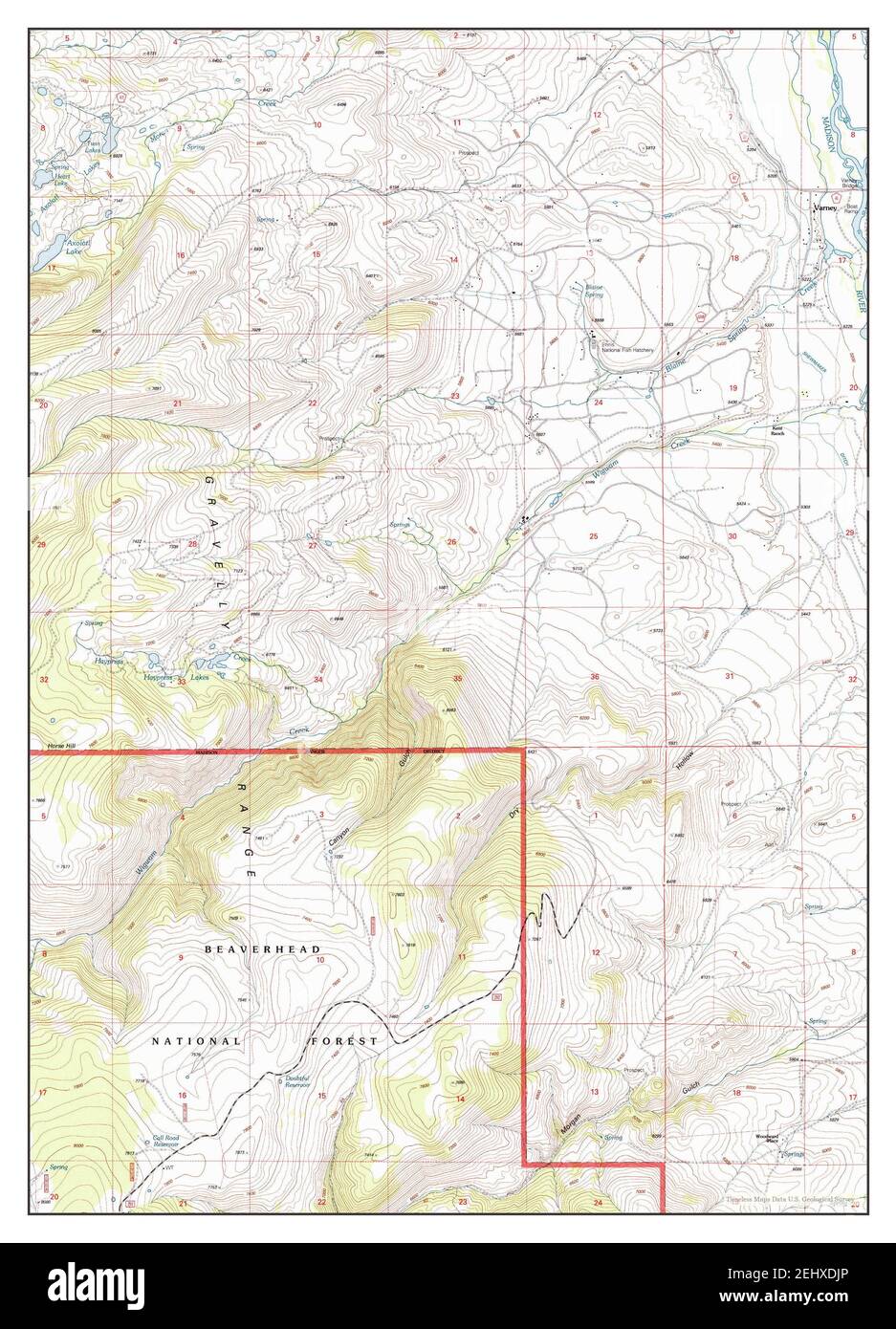 Varney, Montana, map 1997, 1:24000, United States of America by ...