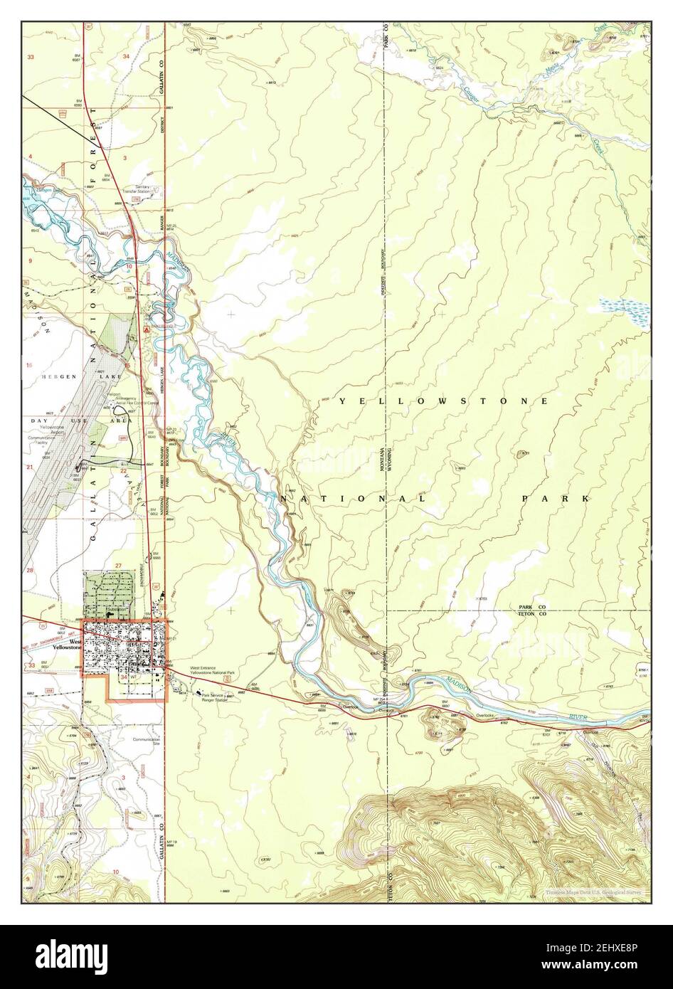 West Yellowstone, Montana, map 2000, 1:24000, United States of America ...