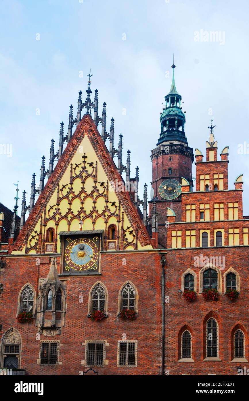 town hall of Wroclaw, Poland Stock Photo - Alamy