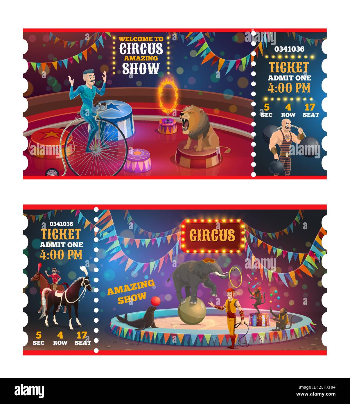 Circus tickets to magic show of animal tamers, strongman and ...