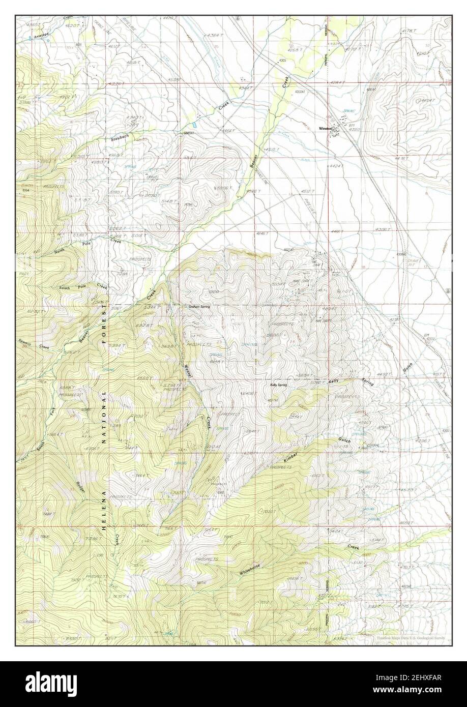 Winston, Montana, map 1986, 1:24000, United States of America by ...