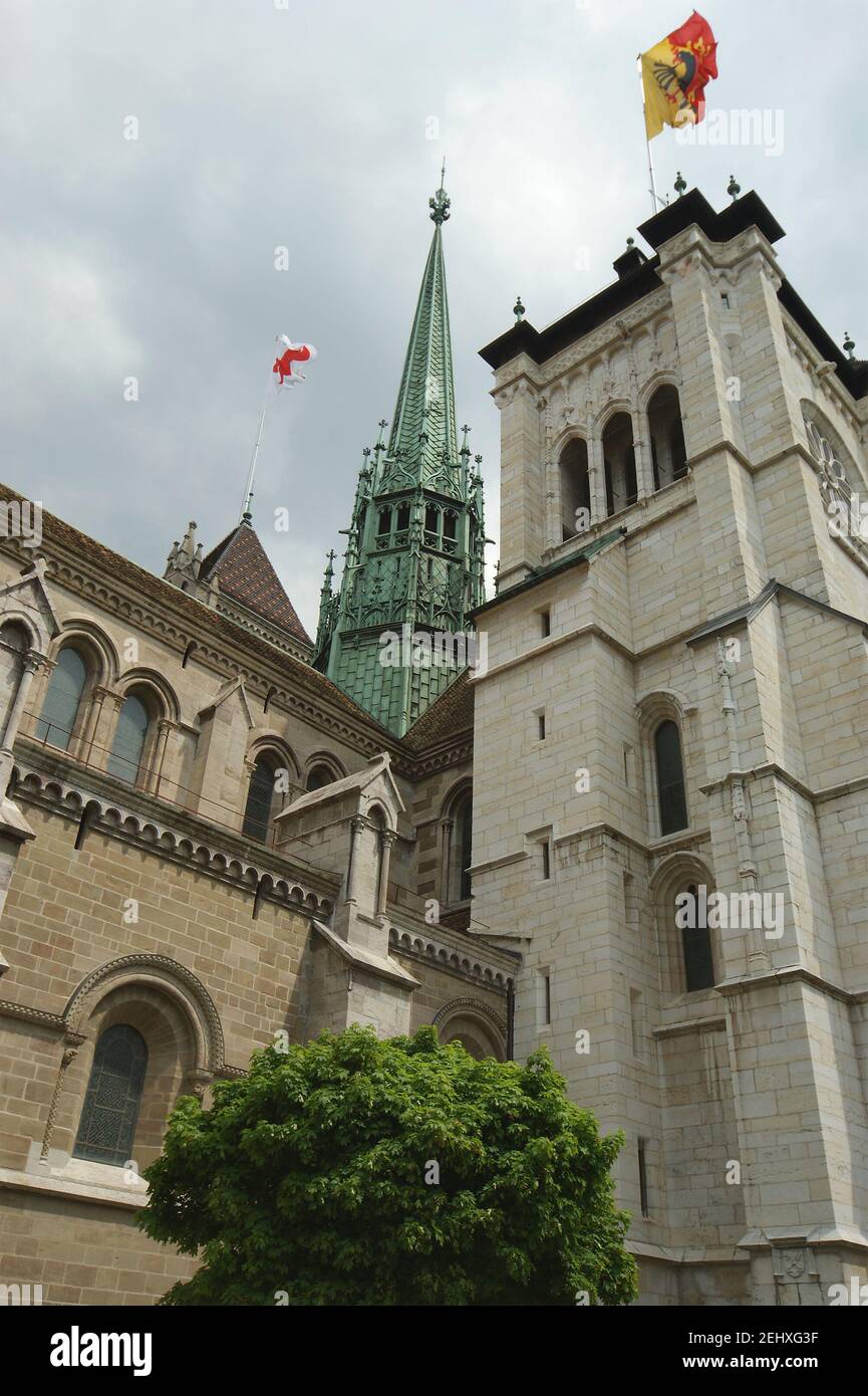 St peter’s cathedral in geneva hi-res stock photography and images - Alamy
