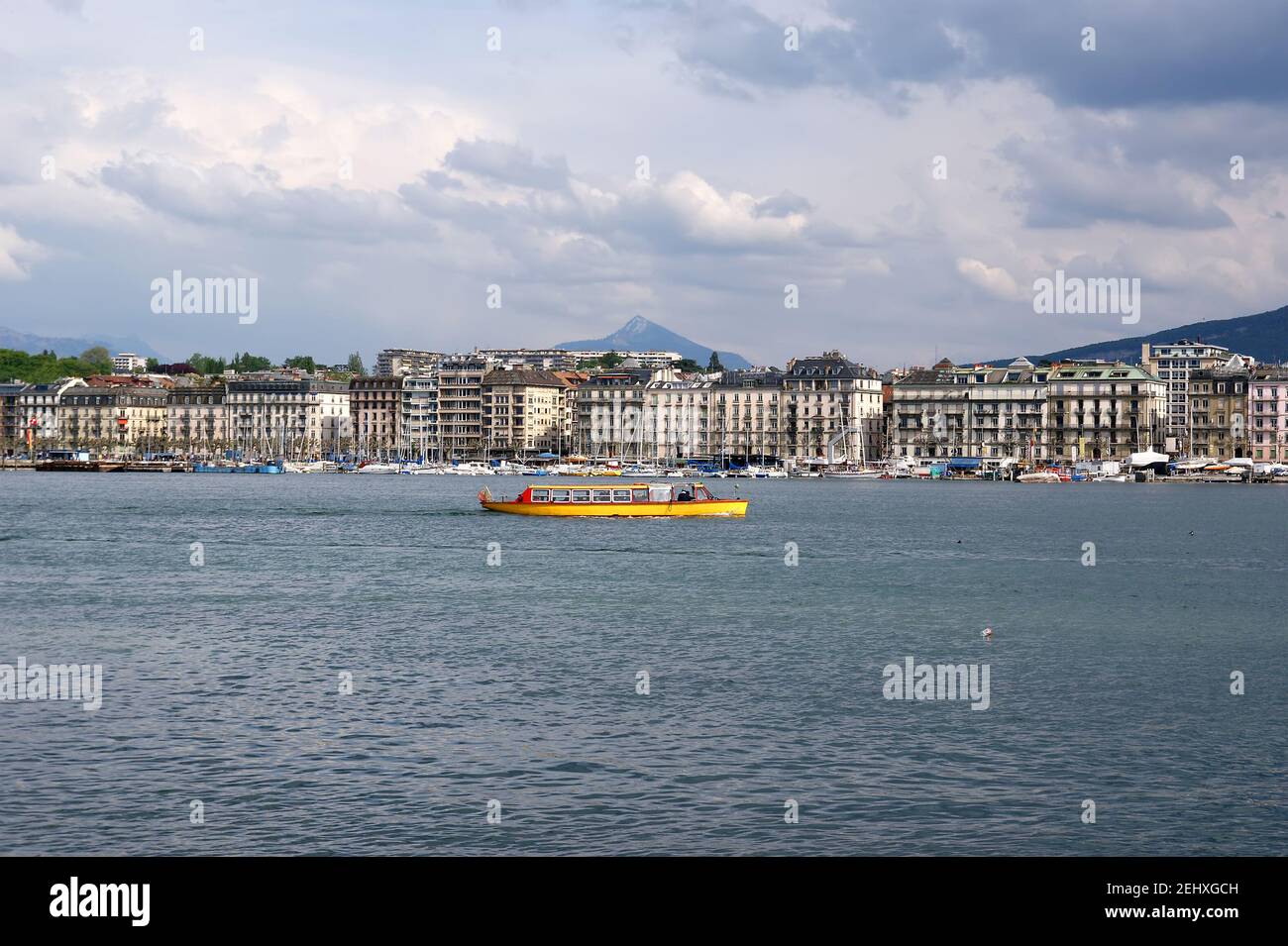 Switzerland, Geneva, view of Lake Geneva and the city Stock Photo - Alamy