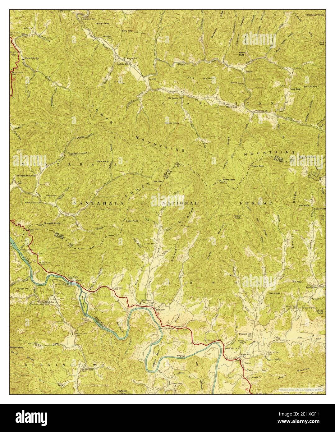 Alarka, North Carolina, map 1941, 1:24000, United States of America by ...