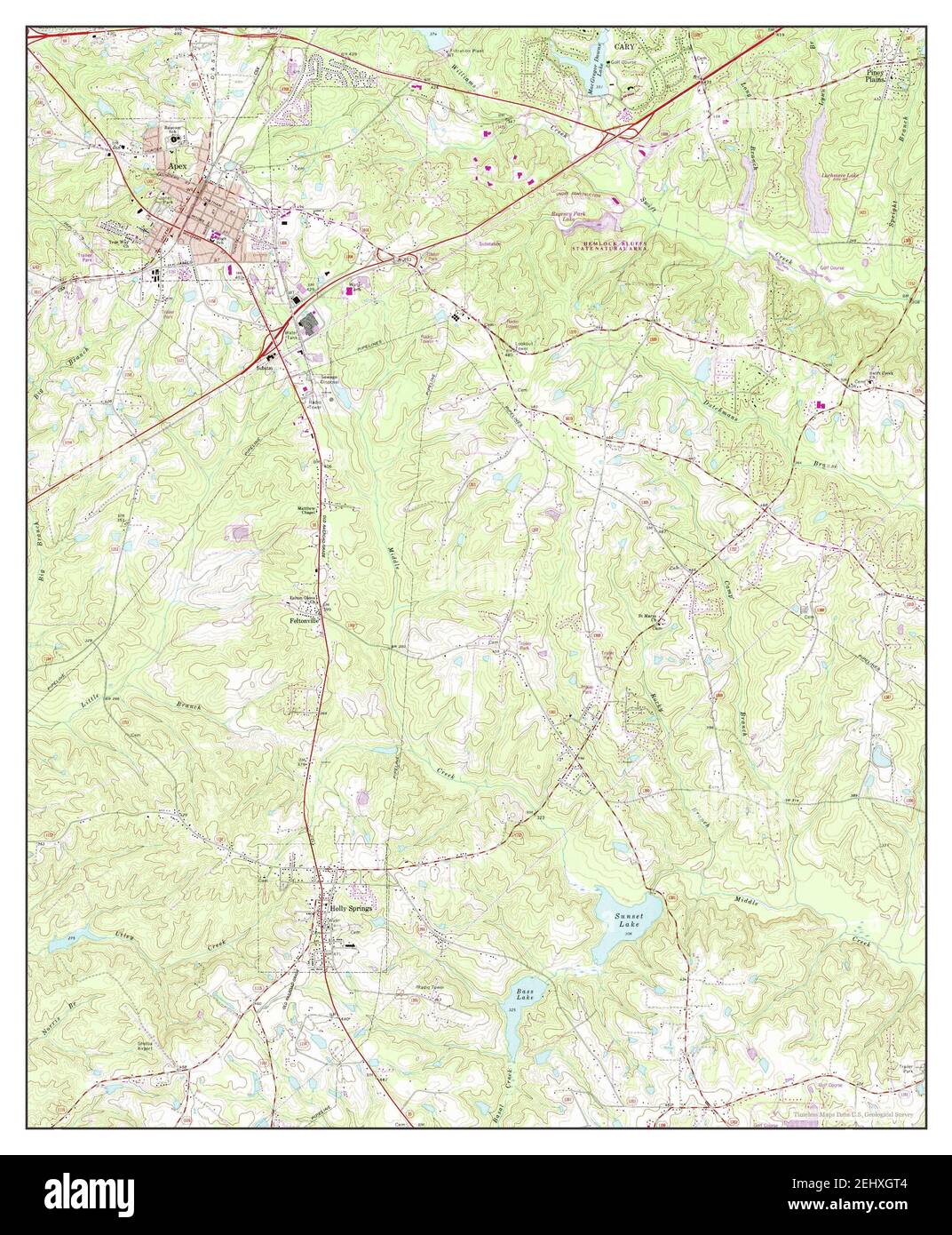 Map of apex hi-res stock photography and images - Alamy