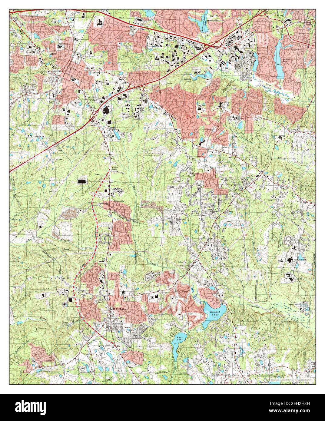 Apex North Carolina Map 2002 124000 United States Of America By Timeless Maps Data Us