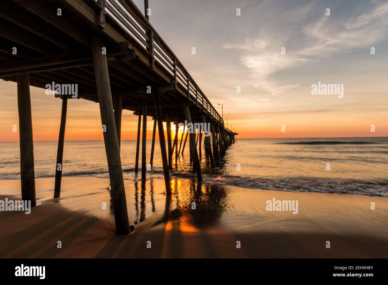 dramatic seascape image of Virginia Beach in summer Stock Photo - Alamy
