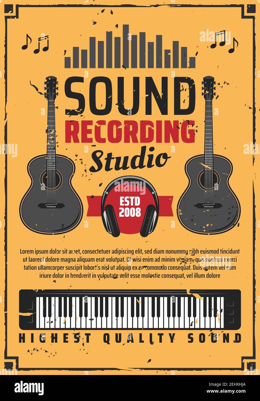 Guitar string head Stock Vector Images - Alamy