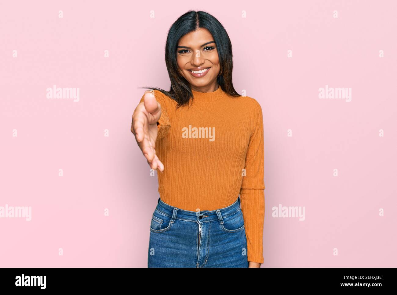 Young Latin Transsexual Transgender Woman Wearing Casual Clothes
