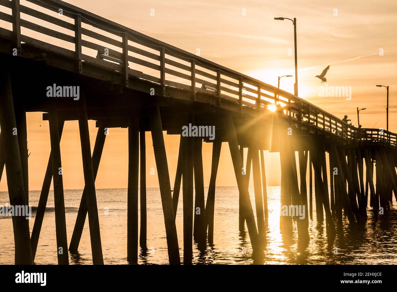 dramatic seascape image of Virginia Beach in summer Stock Photo - Alamy