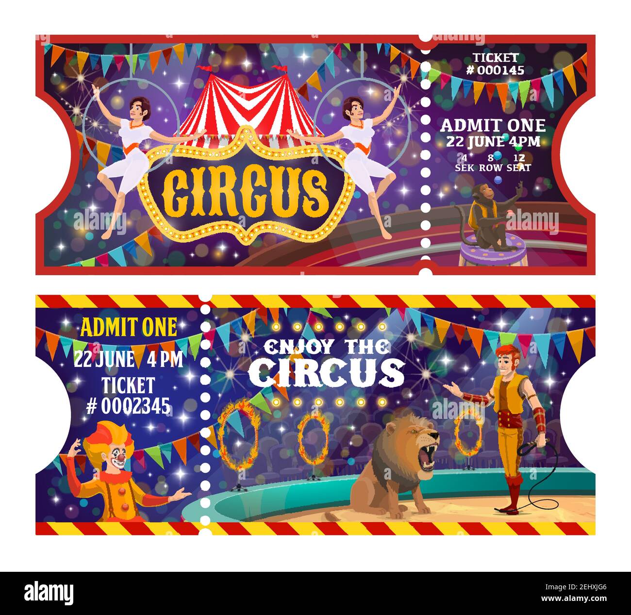 Vintage Carnival Tickets