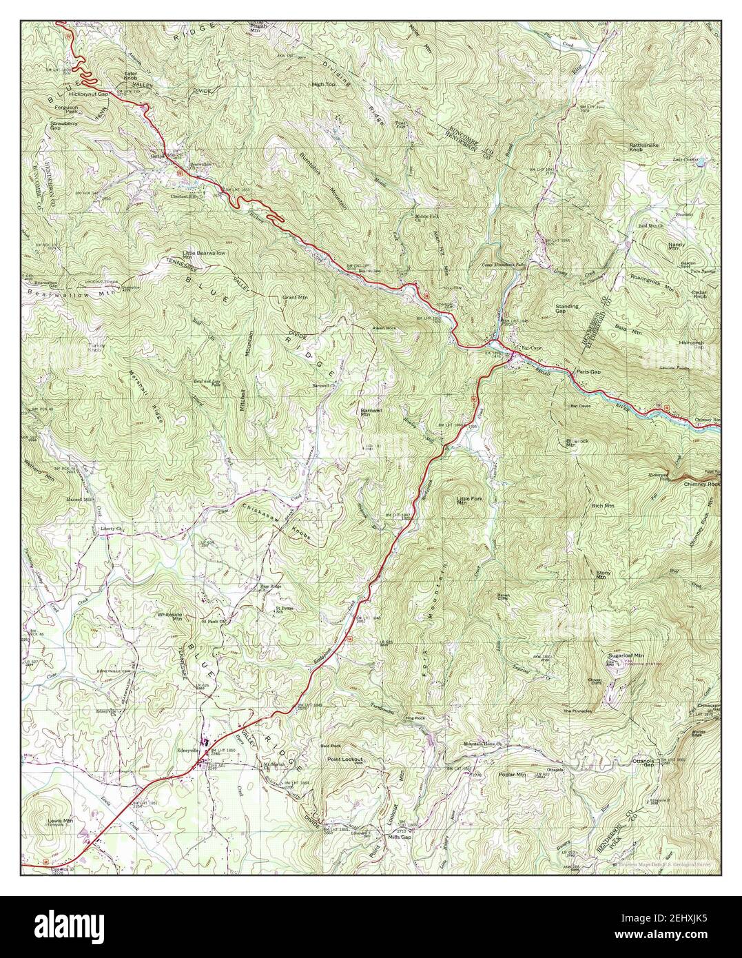 Bat Cave, North Carolina, map 1997, 1:24000, United States of America ...