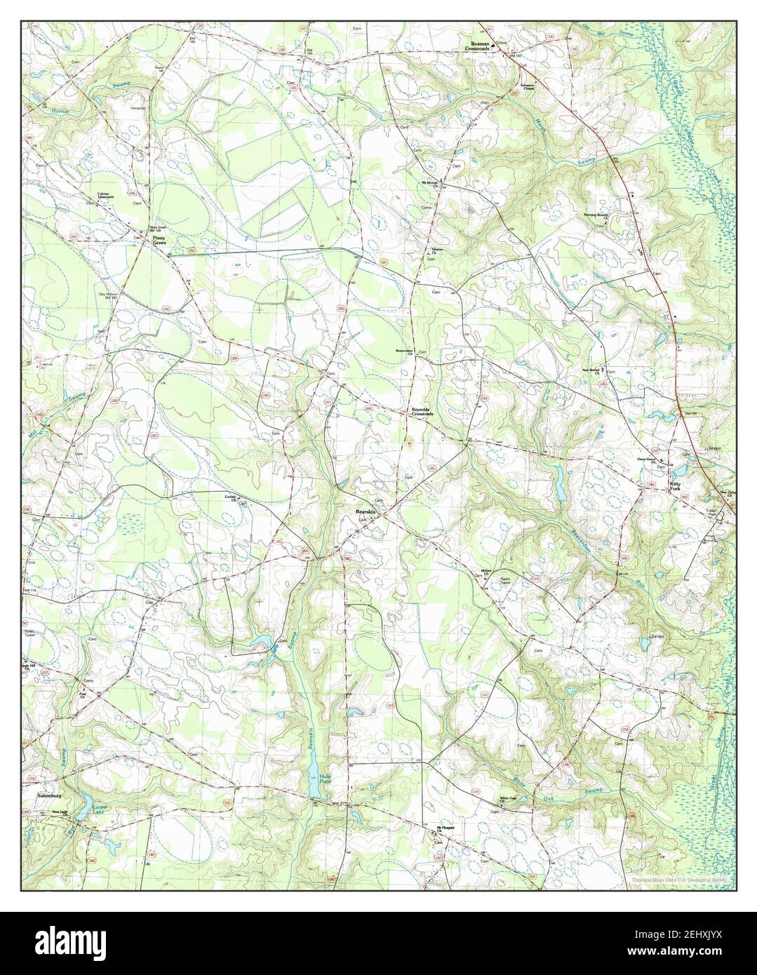 Bearskin, North Carolina, map 1986, 1:24000, United States of America ...