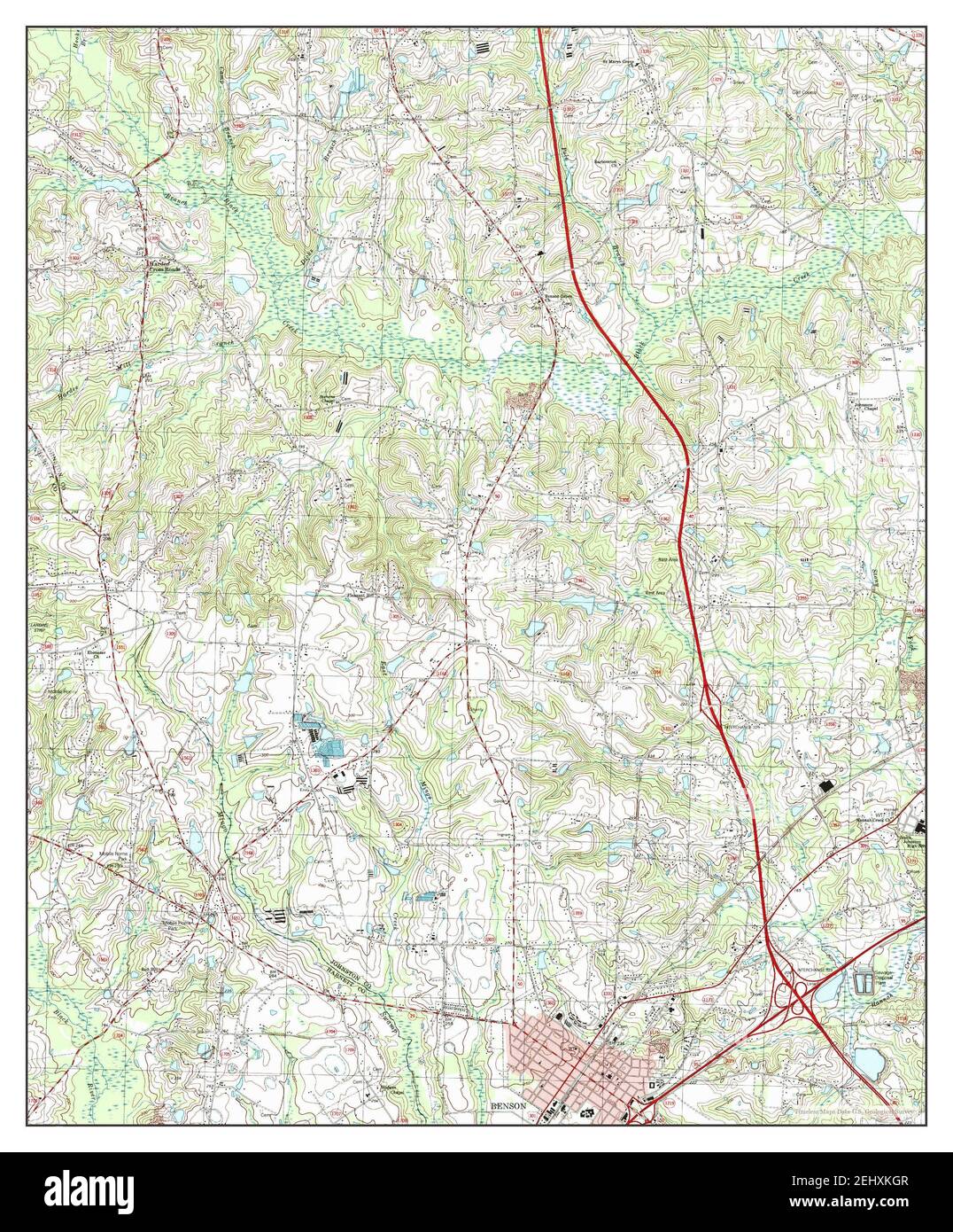 Benson, North Carolina, map 1997, 1:24000, United States of America by ...