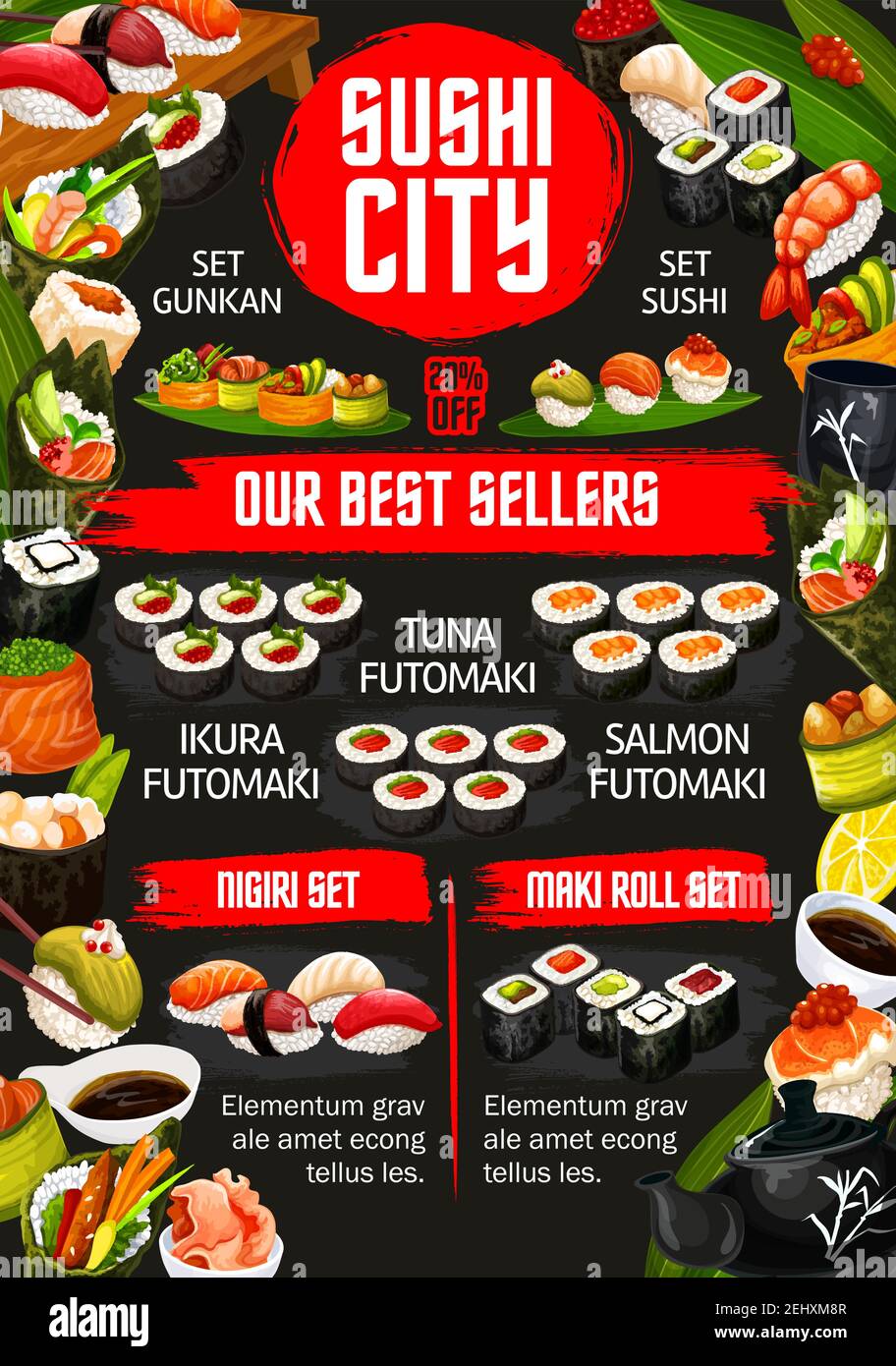 Red caviar gunkan Stock Vector Images - Alamy