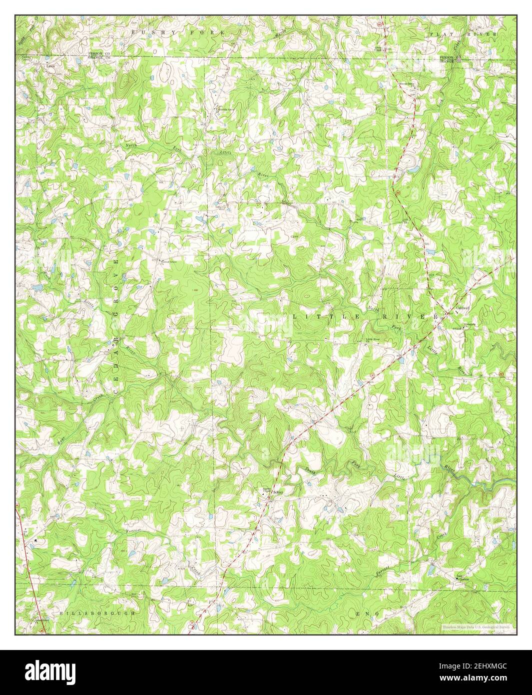 Caldwell, North Carolina, map 1968, 1:24000, United States of America ...