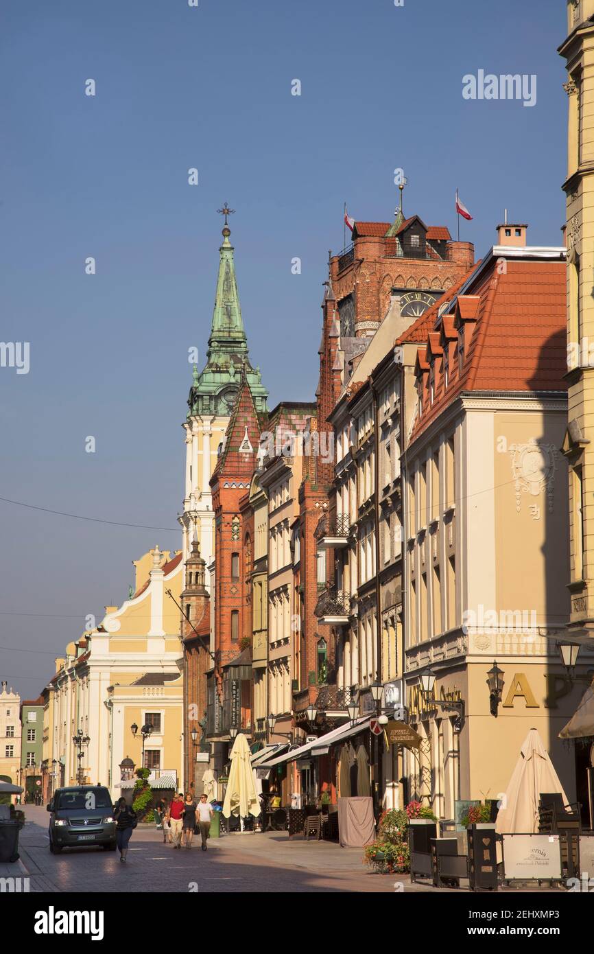 Szeroka street in Torun. Poland Stock Photo - Alamy
