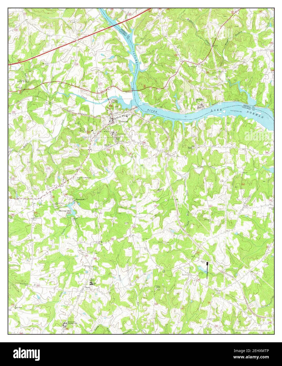 Catawba, North Carolina, map 1970, 1:24000, United States of America by ...