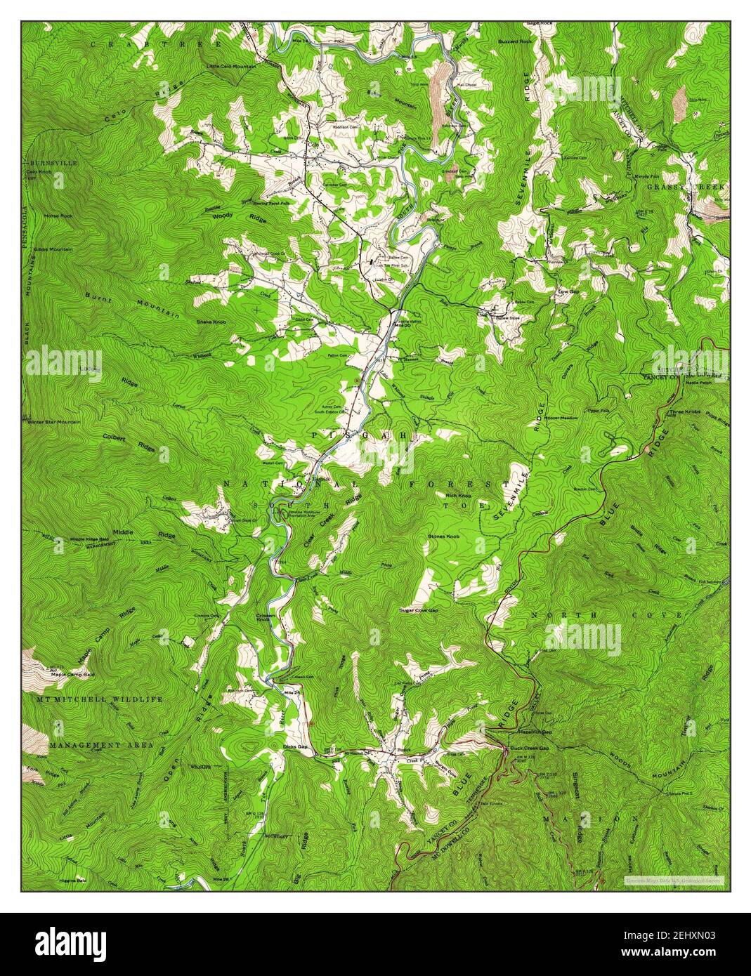 Celo, North Carolina, map 1960, 1:24000, United States of America by ...
