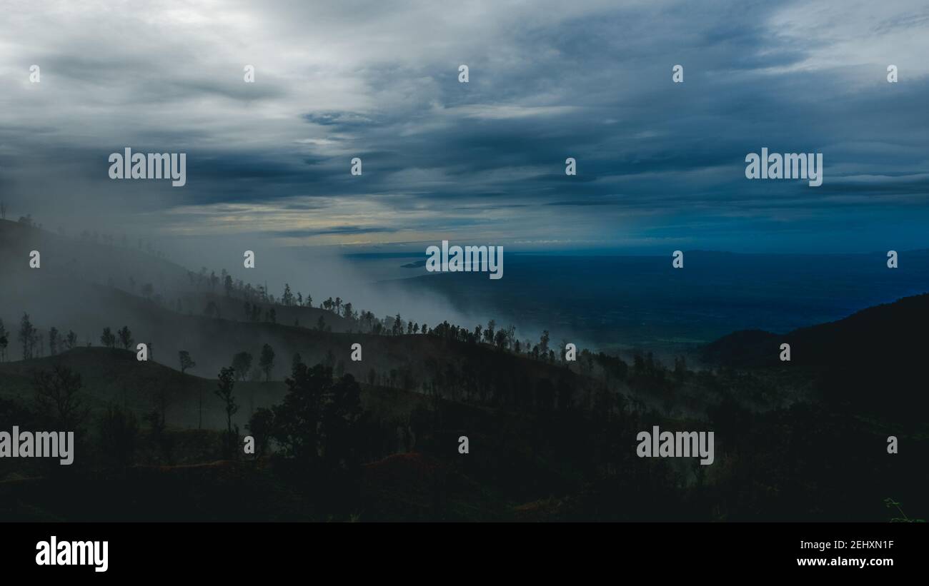 City seen from the hill Stock Photo - Alamy