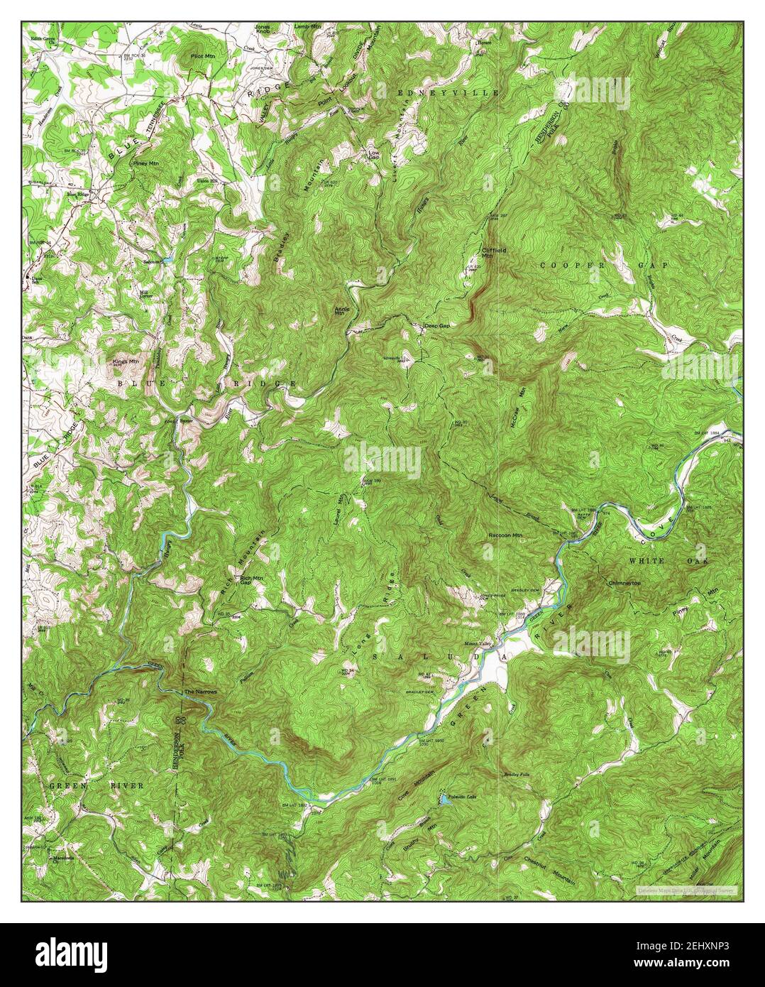 Cliffield Mtn, North Carolina, map 1946, 1:24000, United States of ...