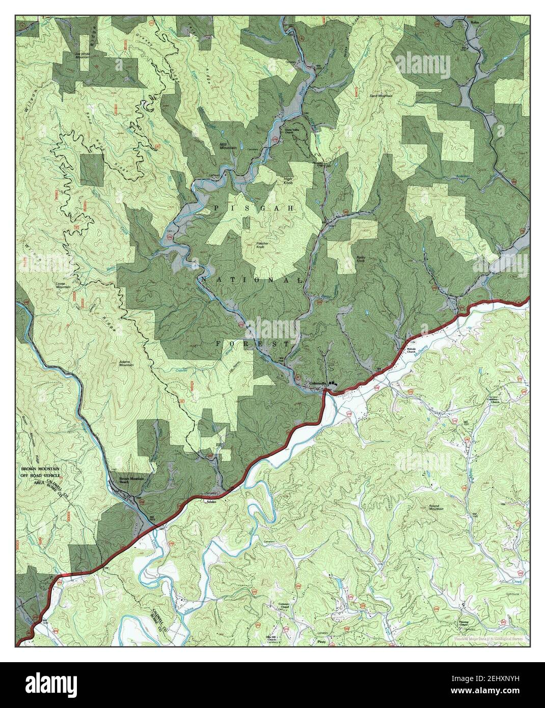 Collettsville, North Carolina, map 1994, 1:24000, United States of ...