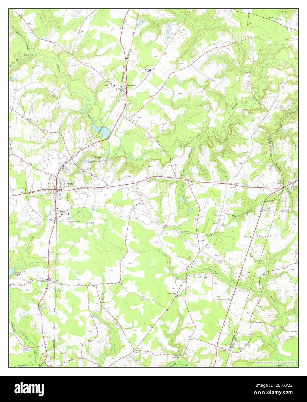 Conway, North Carolina, map 1973, 1:24000, United States of America by ...