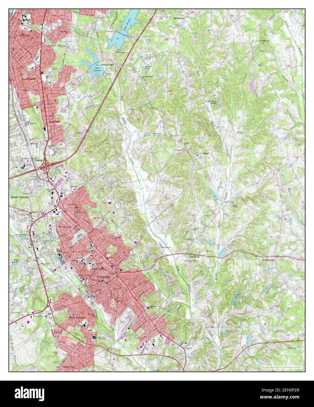 Concord, North Carolina, map 1969, 1:24000, United States of America by ...